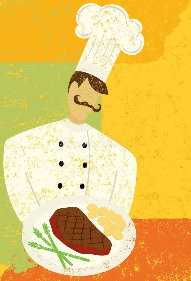 Gourmet Chef stock vector. Illustration of chef, graphic - 59908942