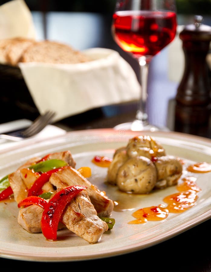 Gourmet chicken dish stock photo. Image of cuisine, fillet - 35543986