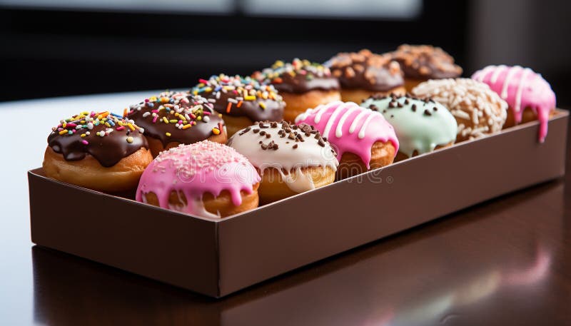 Gourmet Chocolate Donut, a Sweet Temptation in Celebration Generated by ...