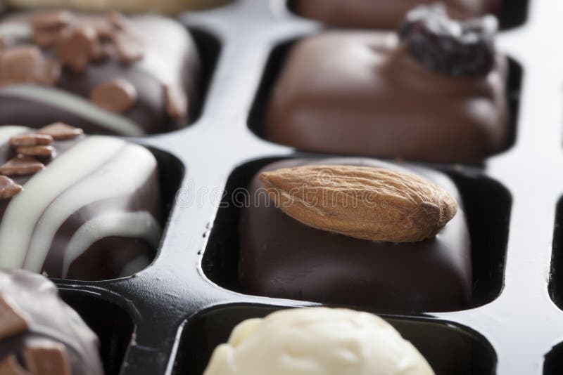 Gourmet Chocolates stock photo. Image of tasty, chocolate - 28470404