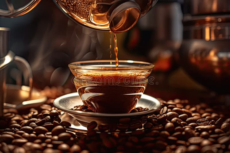 Gourmet Coffee Appreciation Stock Illustration - Illustration of dive ...