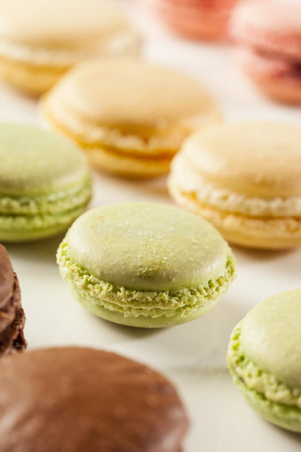 Gourmet Colored Macaroon Cookies Stock Image - Image of traditional ...