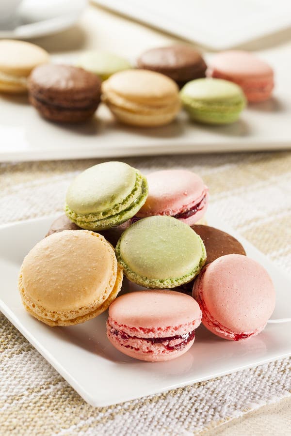 Gourmet Colored Macaroon Cookies Stock Image - Image of cookie, biscuit ...