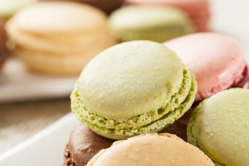 Gourmet Colored Macaroon Cookies Stock Image - Image of tasty, sweet ...