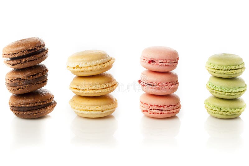 Gourmet Colored Macaroon Cookies Stock Photo - Image of flavor, cake ...