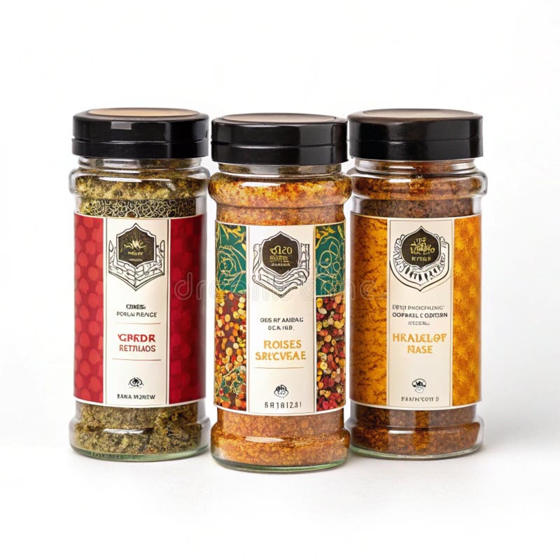 Gourmet Cooking Spices Isolated on Transparent Background Stock ...