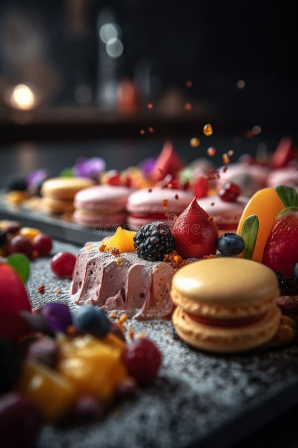 Gourmet Dessert with Original Serving from the Chef in a Famous ...