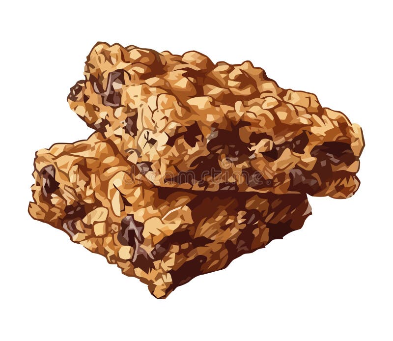 Gourmet Dessert Stack, Chocolate Cookie Crunch Stock Vector ...