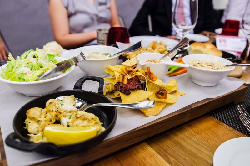 Gourmet Dishes at Fancy Restaurant Stock Photo - Image of parsley ...