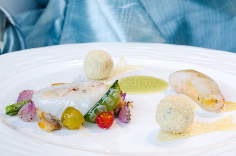 Gourmet fish platter stock photo. Image of lunch, sauce - 39841124