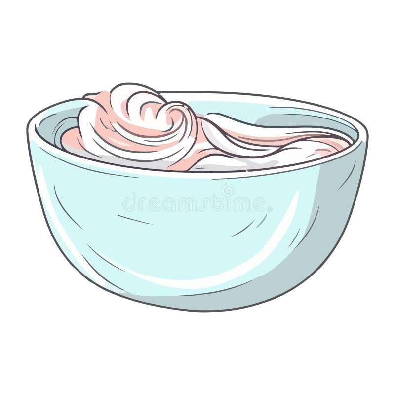 A Fresh Cream Birthday Cake for 1 Year Old. Stock Vector - Illustration ...