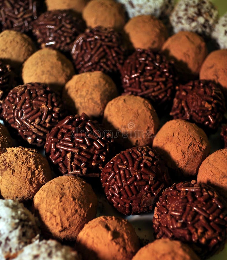 Gourmet Hand Made Truffles stock image. Image of decorated - 12604537