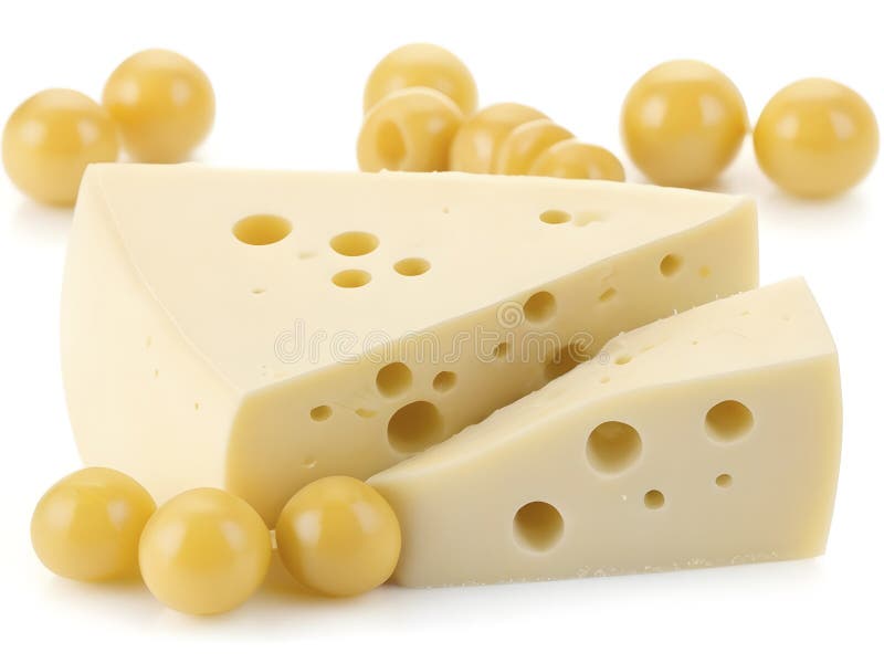 Gourmet Harmony. Cheese Isolation for a Clean Culinary Visual Stock ...