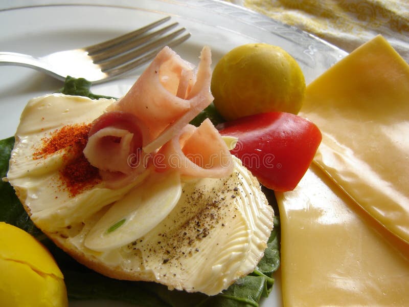 Gourmet lunch stock image. Image of cheese, closeup, breakfast - 1400107