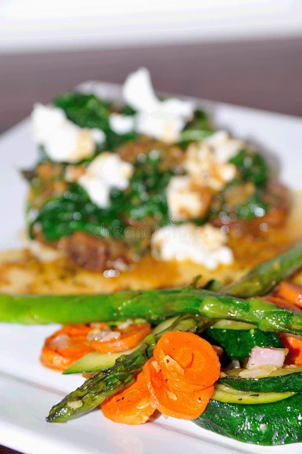Gourmet meal stock image. Image of zucchini, food, asparagus - 10008183