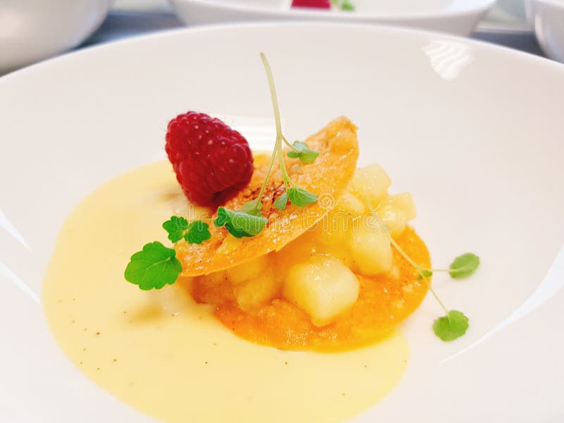 Gourmet Menu VIP dish stock image. Image of dining, fine - 140446287