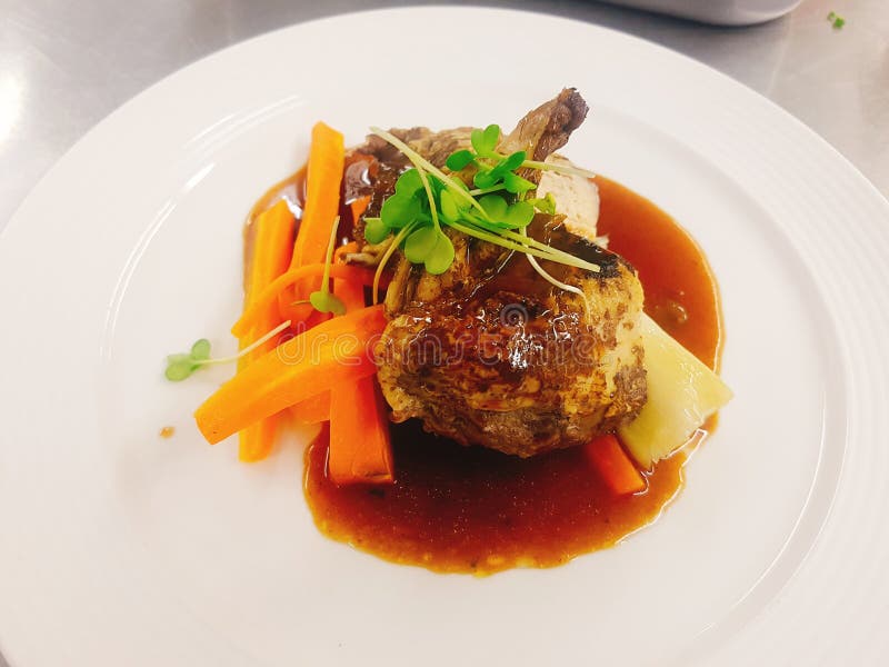 Gourmet Menu VIP dish stock image. Image of restaurant - 140446535