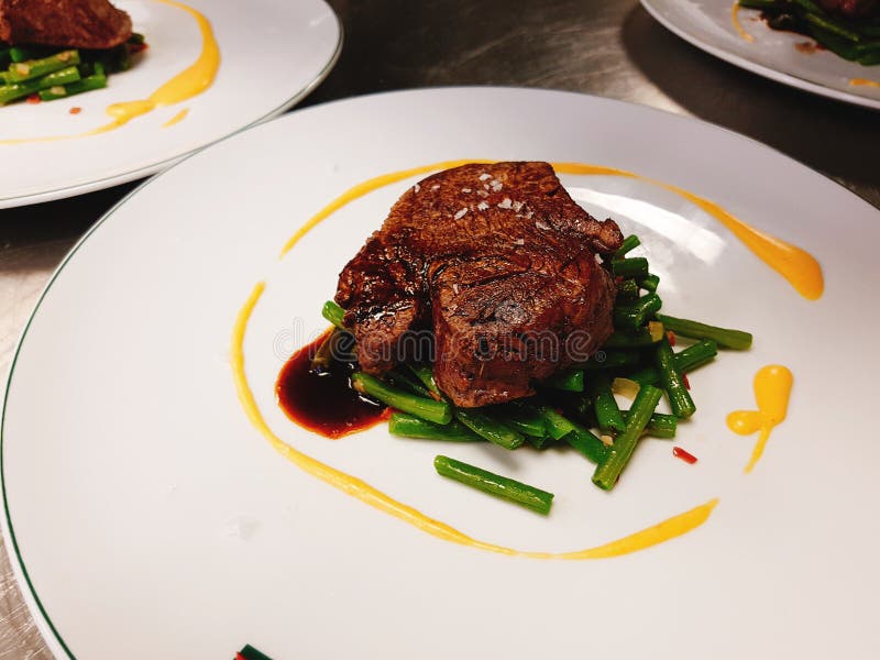 Gourmet Menu VIP dish stock photo. Image of fine, menu - 140447008