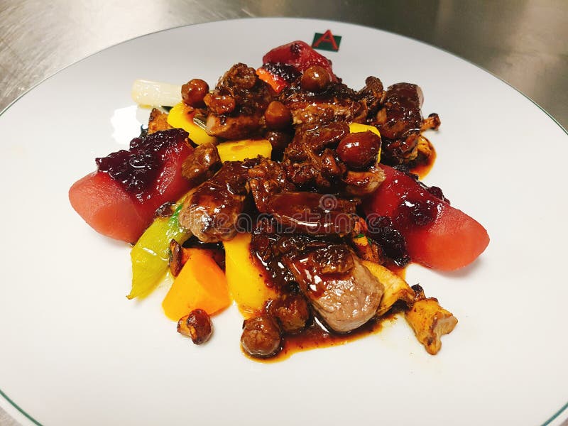 Gourmet Menu dish editorial photography. Image of fine - 140447322