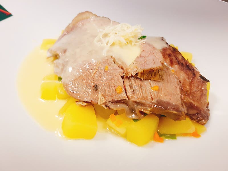 Gourmet Menu dish editorial photography. Image of star - 140447342