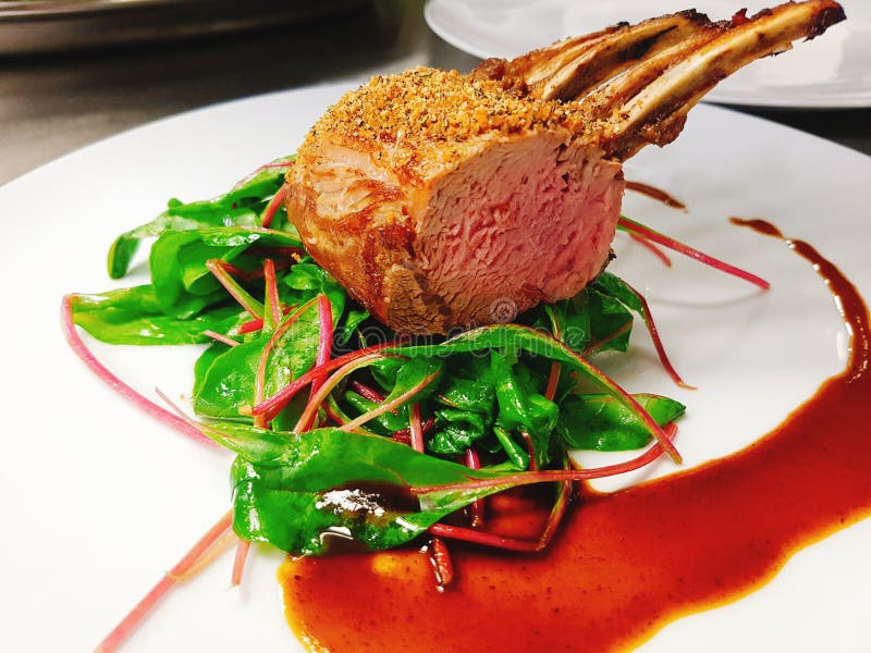 Gourmet Menu VIP dish stock photo. Image of fine, star - 140447494