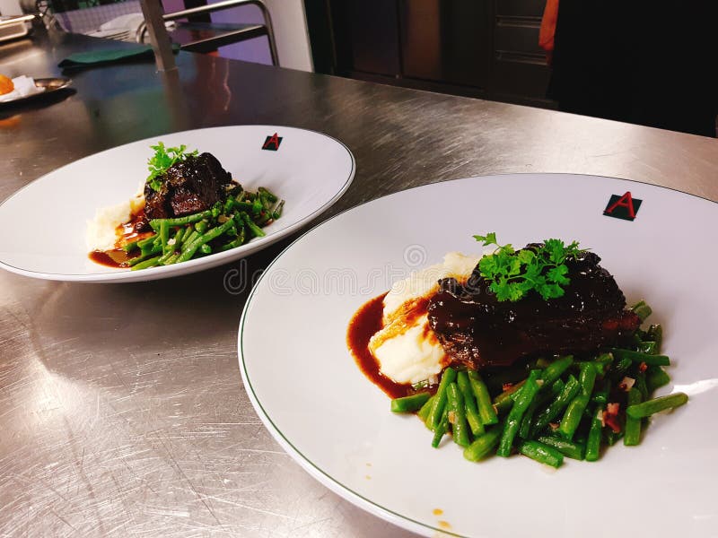 Gourmet Menu vip dish editorial stock photo. Image of star - 140447658