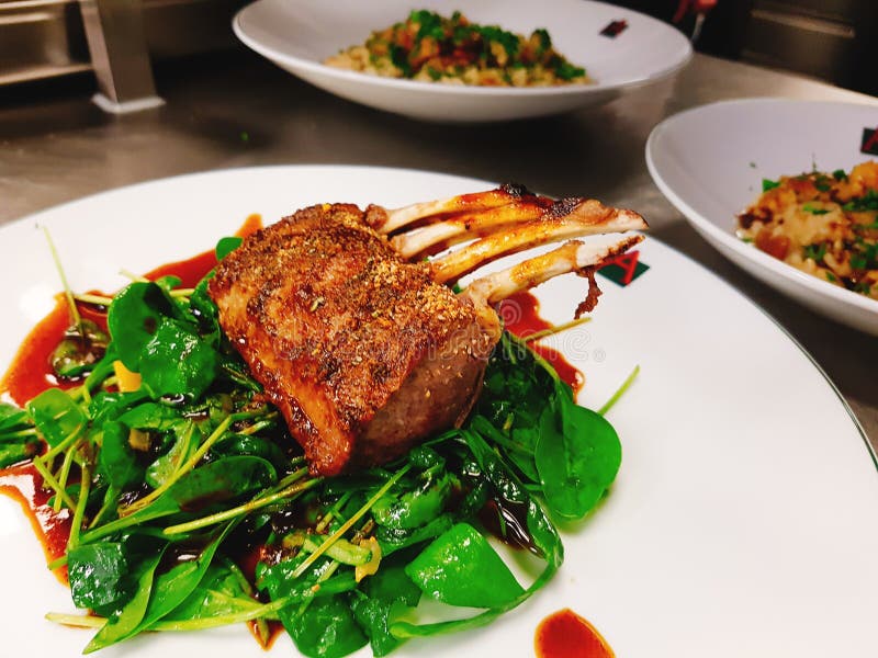 Gourmet Menu vip dish editorial photo. Image of restaurant - 140447741