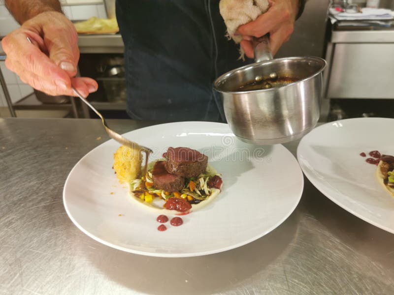 Gourmet Michelin Food Restaurant Chef Stock Image - Image of michelin ...