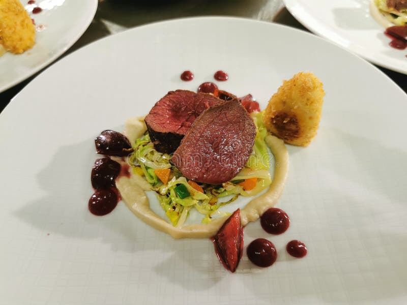 Gourmet Michelin Food Restaurant Chef Stock Photo - Image of food ...