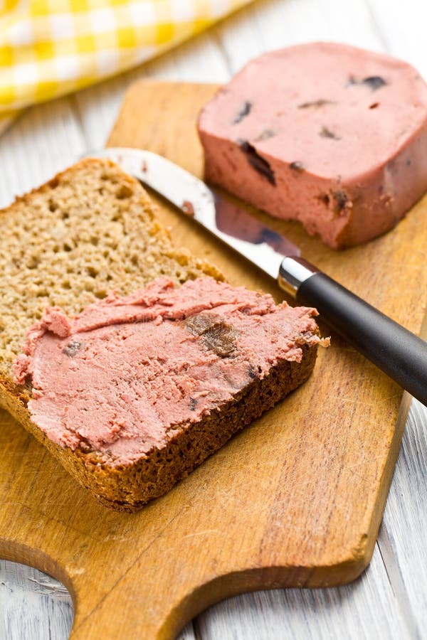 Gourmet pate with bread stock photo. Image of food, meal - 32527646
