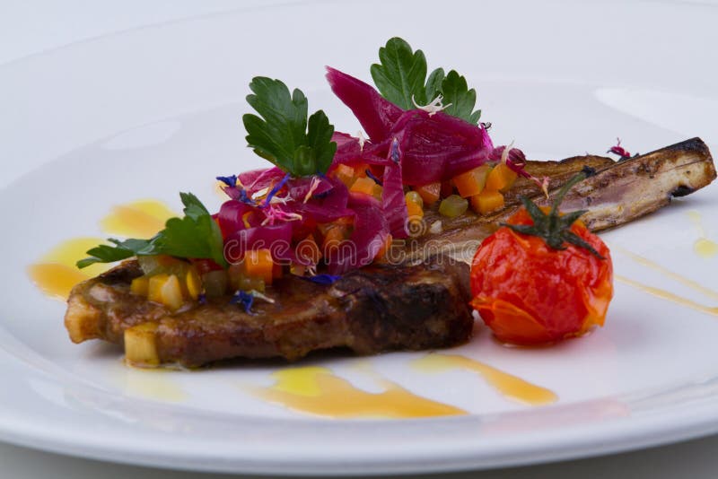 Main Course in Gourmet Style Stock Photo - Image of meal, organic ...