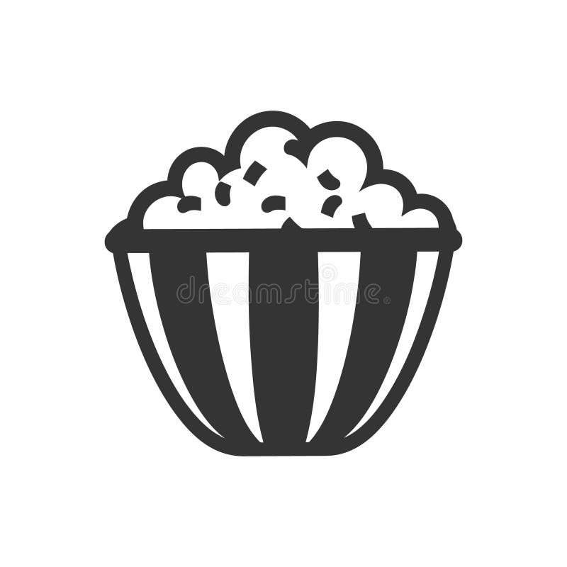 Gourmet Popcorn Icon stock vector. Illustration of seasoned - 296705485