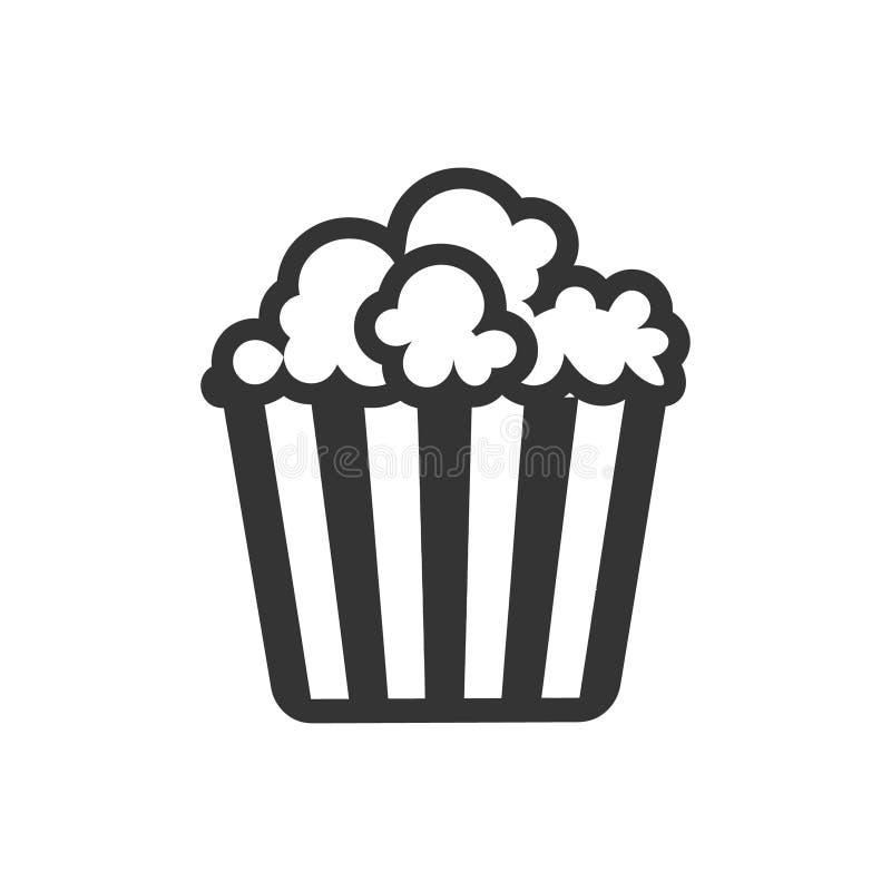 Gourmet Popcorn Icon stock vector. Illustration of sign - 296705487