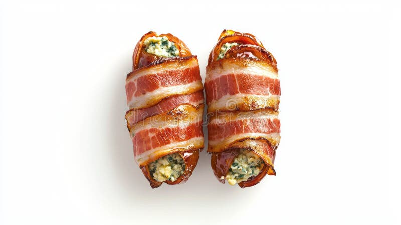 Gourmet Prune and Blue Cheese Appetizer Wrapped in Crispy Bacon for ...