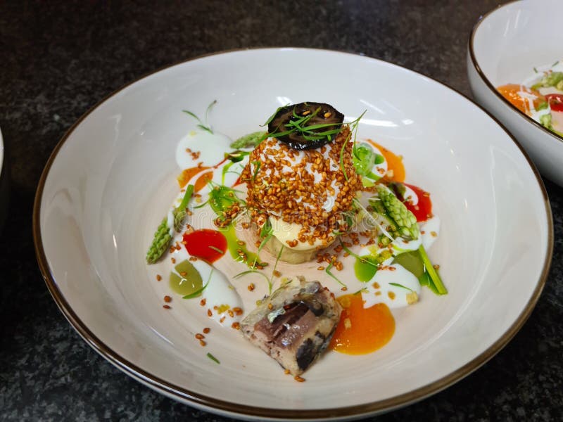 Gourmet Restaurant Fine Dining Chef Michelin Star Stock Photo - Image ...