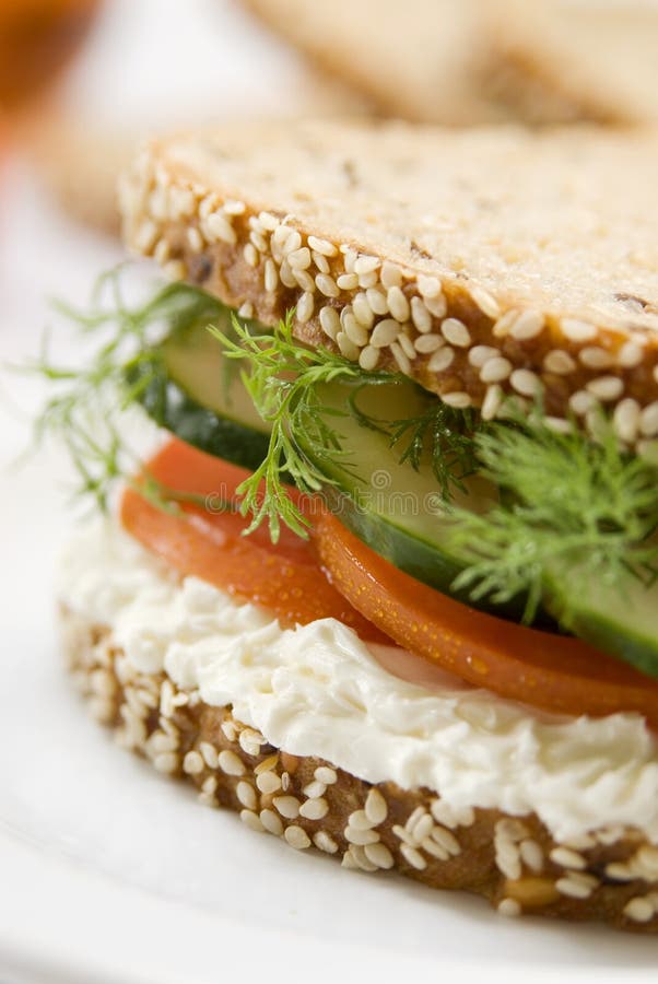 Gourmet sandwich stock photo. Image of color, fast, dinner - 3352282