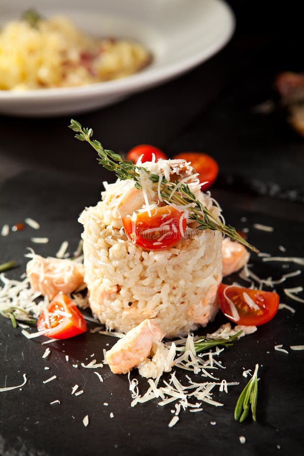 Gourmet Seafood Risotto stock image. Image of cuisine - 78269931