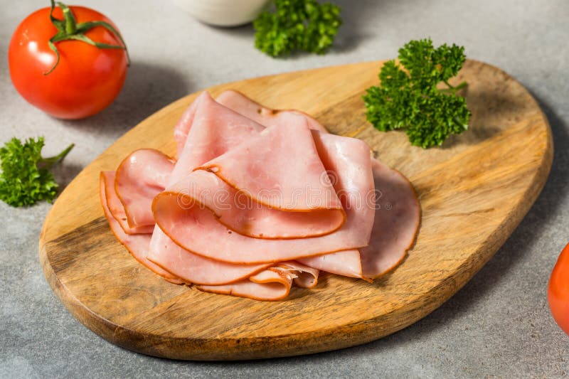 Gourmet Sliced Cold Cut Ham Stock Image - Image of prosciutto, slices ...