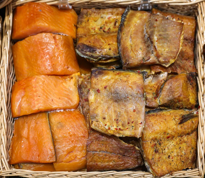 Gourmet smoked fish stock image. Image of drink, glass - 200606595