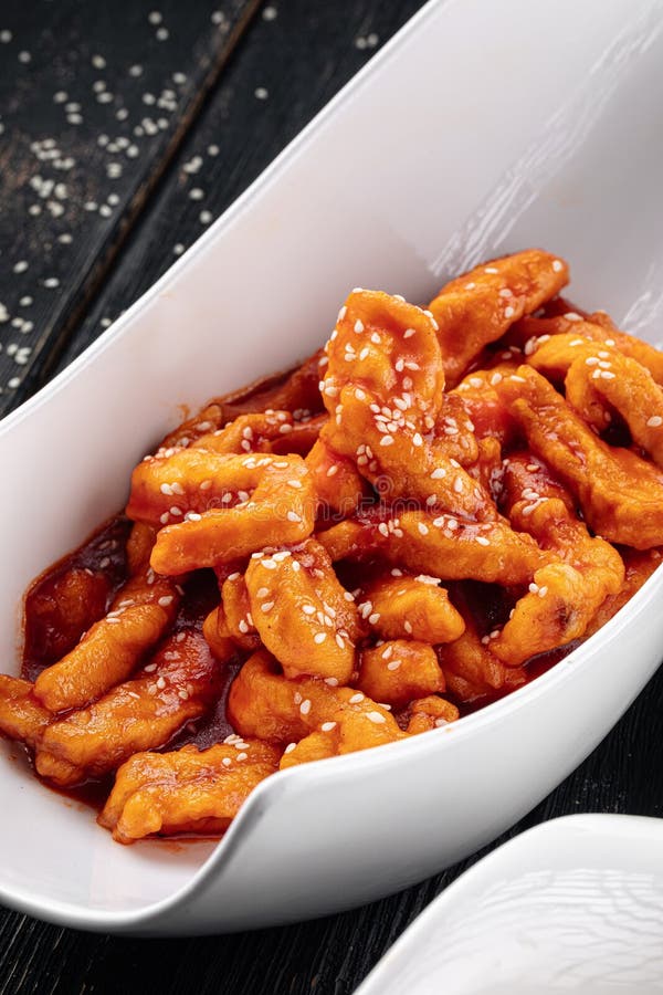 Gourmet Sweet and Sour Fried Fish Appetizer Stock Image - Image of dish ...