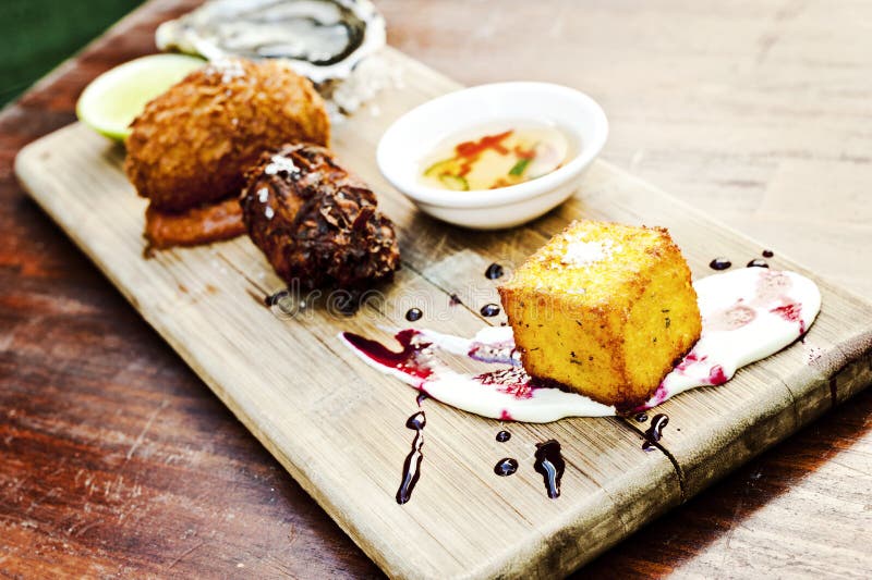 Gourmet tasting plate stock image. Image of assortment - 29309025