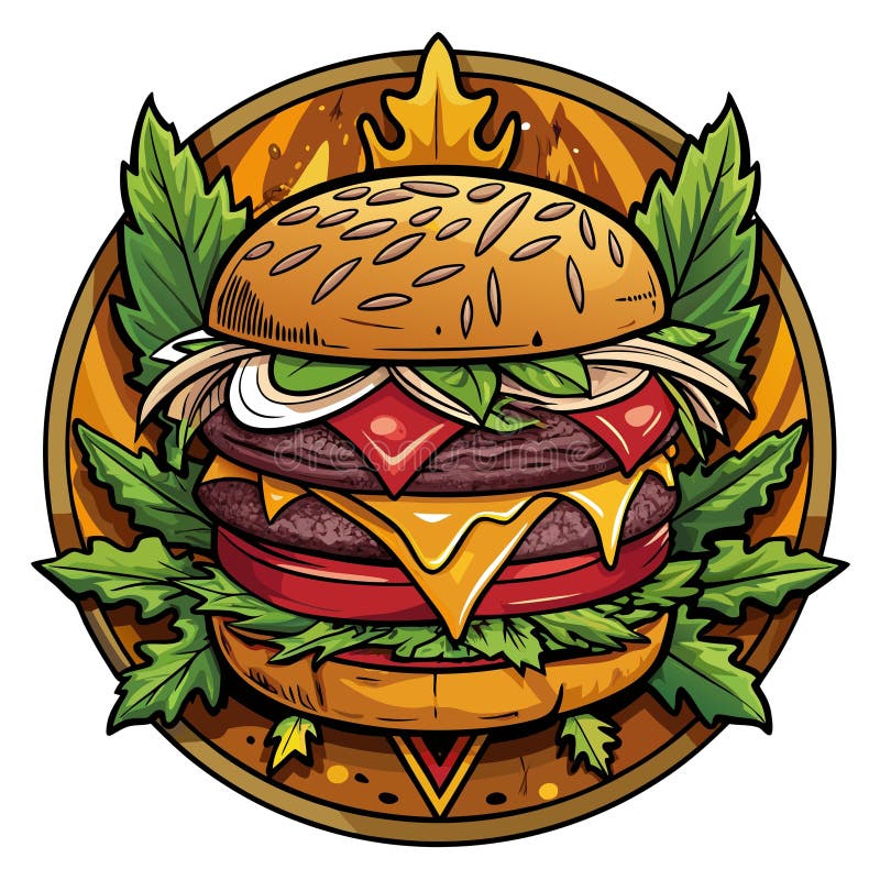 A Gourmet Wild Game Burger Featuring a Blend of Unique Meats. Stock ...