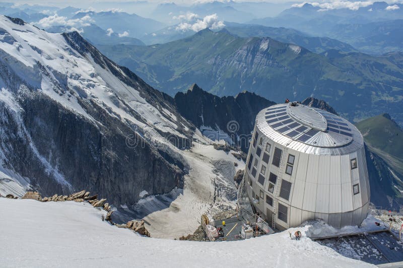 Gouter hut stock image. Image of climber, hiking, active - 39651609