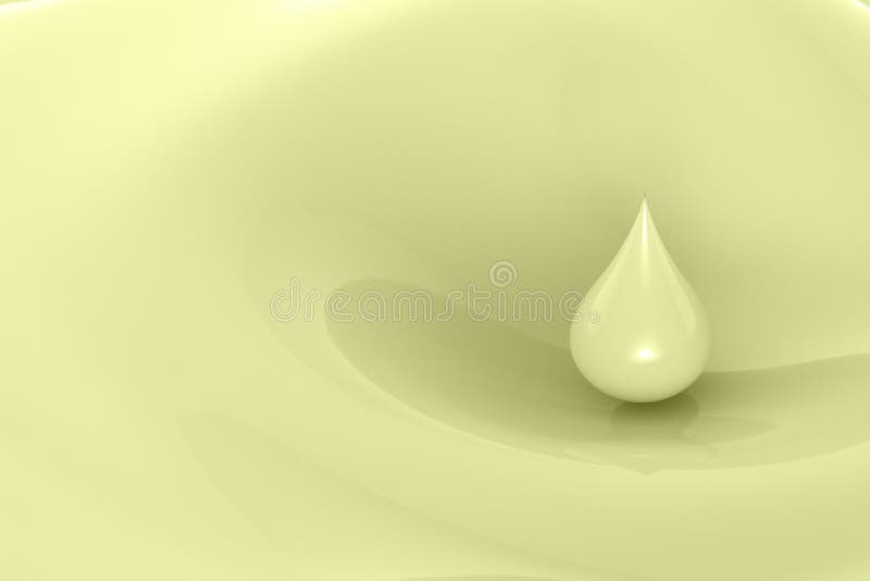 Gouttelette de lait jaune illustration stock. Illustration du ...