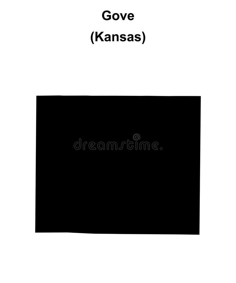 Gove outline map stock illustration. Illustration of cartography ...