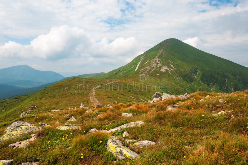Goverla Mountain in Carpathian Mountains Ukraine Stock Photo - Image of ...