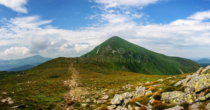 Goverla Mountain in Carpathian Mountains Ukraine Stock Photo - Image of ...