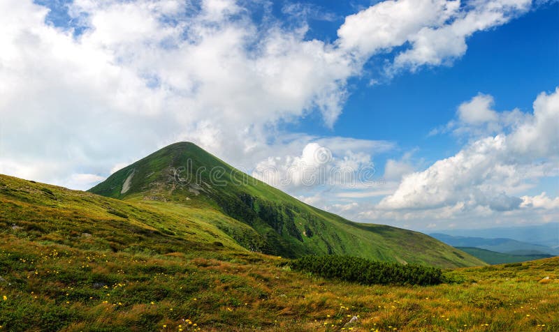 Goverla Mountain in Carpathian Mountains Ukraine Stock Photo - Image of ...