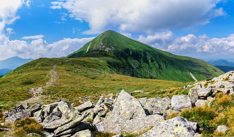 Goverla Mountain in Carpathian Mountains Ukraine Stock Photo - Image of ...