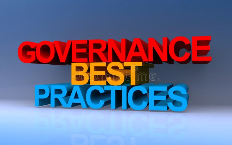Governance Best Practices on Blue Stock Illustration - Illustration of ...
